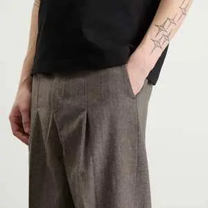 ABOUT:BLANK Herringbone Tailored Wide Leg Trousers