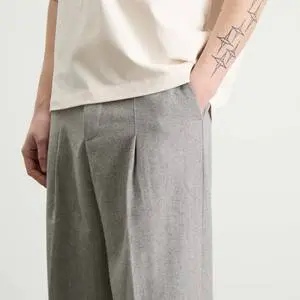 ABOUT:BLANK Herringbone Tailored Wide Leg Trousers