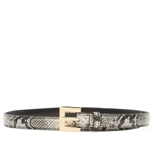 ANINE BING Nicola Belt - White/black
