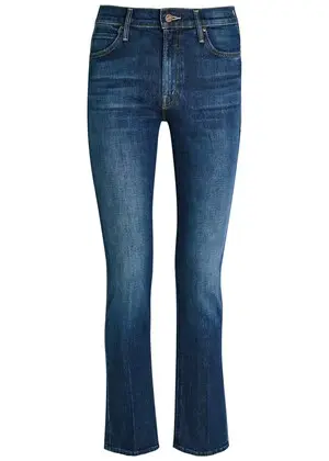MOTHER The Rascal Skimp Slim Tapered-leg Jeans - Indigo