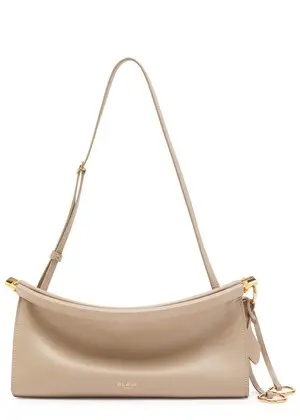 Alaïa East West Leather Shoulder Bag - Sand