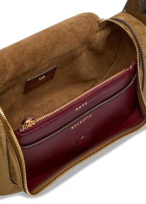 ANYA HINDMARCH Vere Small Shearling-trimmed Cross-body Bag