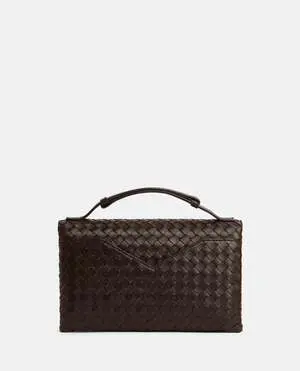 Bottega Veneta Intrecciato Piccolo Woven Cross-body Bag With Knot Lock