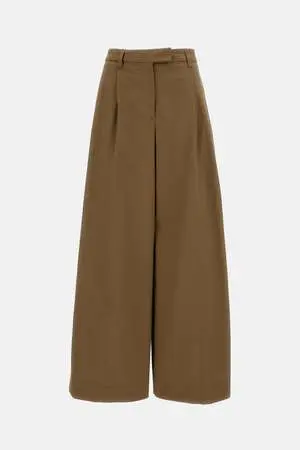 THELATEST TheLatest Deva Gabardine Trousers Brown