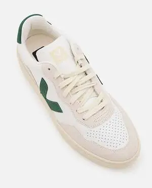 VEJA V-90 Leather Trainers - White