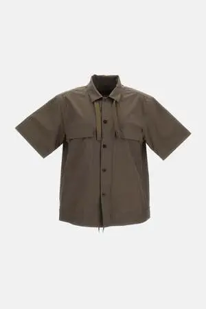 Sacai Short-sleeve Shirt - Brown