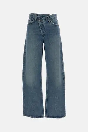 AGOLDE Arc Jeans With Interlaced Straps - Blue