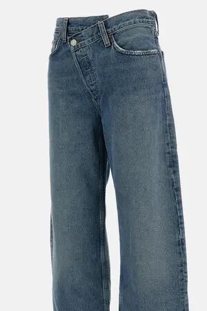 AGOLDE Arc Jeans With Interlaced Straps - Blue