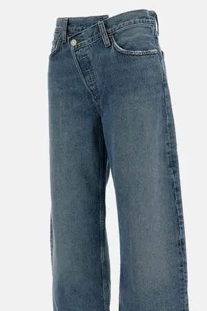 AGOLDE Arc Jeans With Interlaced Straps - Blue