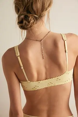Free People Full Bloom Retro Bralette - Banana Cream