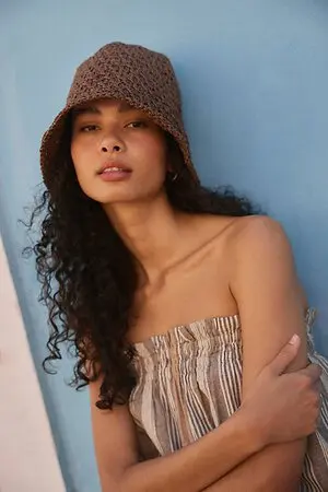 Free People Sailor Straw Hat - Brown