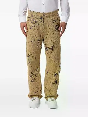 Philipp Plein Distressed Denim Jeans