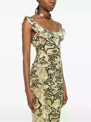 SIEDRES Arla Ruffled Floral Top