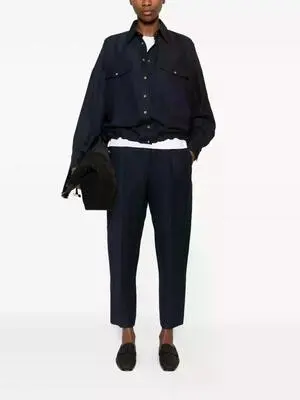 Brunello Cucinelli Elasticated-waistband Trousers - Blue