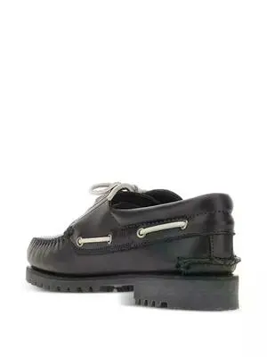 Timberland Road Trip 3-eye Lug Handsewn Boat Shoes - Black
