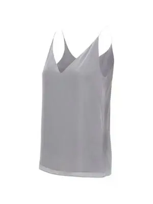 Eleventy Slim Strap V-neck Top