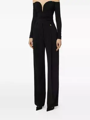 Elisabetta Franchi Logo Plaque Trousers