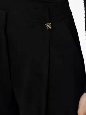 Elisabetta Franchi Logo Plaque Trousers