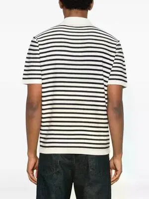 A.p.c. Striped Pocket Polo Shirt - Neutrals