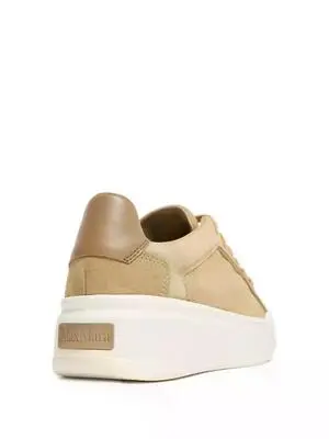Max Mara Platform Lace-up Sneakers - Neutrals