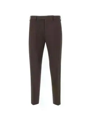 PT TORINO Belt-loop Pocket Trousers - Brown