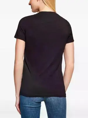 Elisabetta Franchi Logo Embroidered Cotton T-shirt