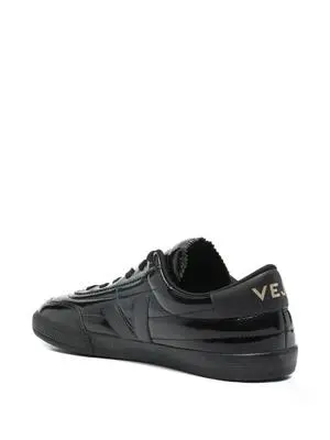 VEJA Penenka Patent Leather Sneakers - Black