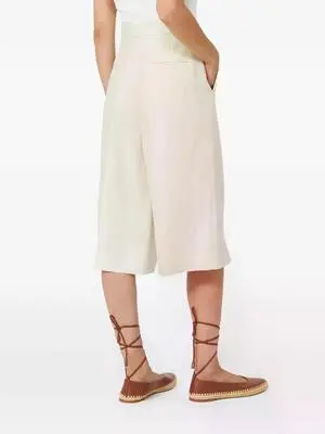 Max Mara Front-pleats Culotte Shorts - Neutrals