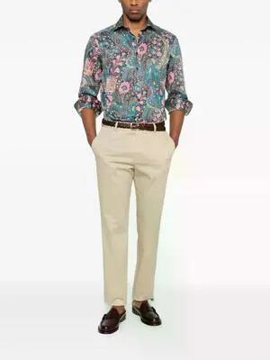 Etro Button Trousers - Neutrals
