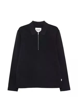 JIL SANDER Half-zip Polo Shirt - Blue