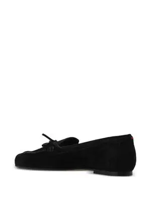 AeydĒ Bow-detail Suede Loafers - Black