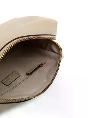 Pinko Medium Horizontal Shoulder Bag With Love Birds Logo - Neutrals
