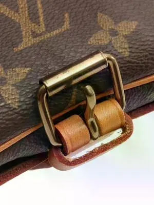 LOUIS VUITTON 1990 Monogram Cartouchiere Mm Crossbody Bag - Brown
