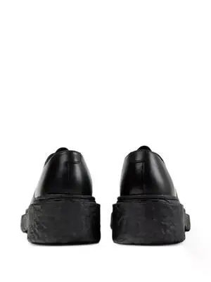Camper Smooth Leather Lace-up Shoes - Black