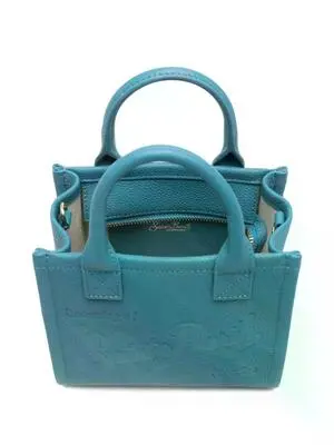 MC2 SAINT BARTH Mini Logo-embossed Tote Bag - Blue