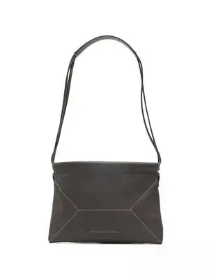 Brunello Cucinelli Stitched Shoulder Bag - Grey