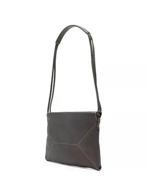 Brunello Cucinelli Stitched Shoulder Bag - Grey
