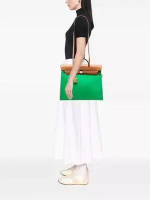 Hermès 2014 Toile Herbag Zip 31 Satchel