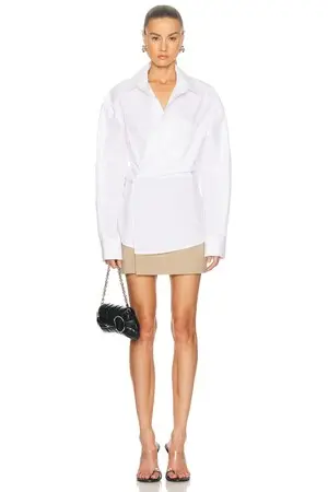 Alexander Wang Pre-styled Mini Wrap Dress