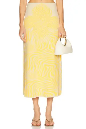 Alexis Jazlyn Skirt - Yellow Bloom