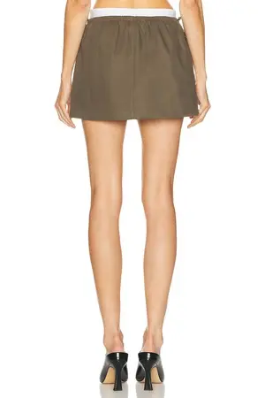 Alexander Wang Logo Mid-rise Mini Skirt
