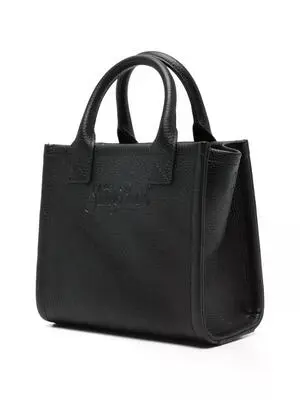MC2 SAINT BARTH Mini Debossed-logo Tote Bag - Black