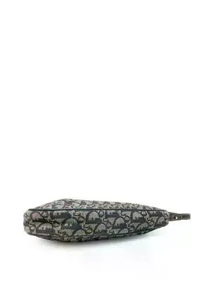 Dior 2001 Mini Diorissimo Canvas Saddle Pochette - Blue