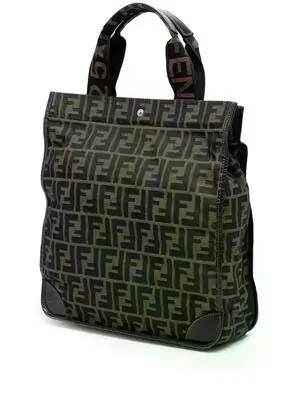 Fendi Zucca Canvas Shopping Tote Bag