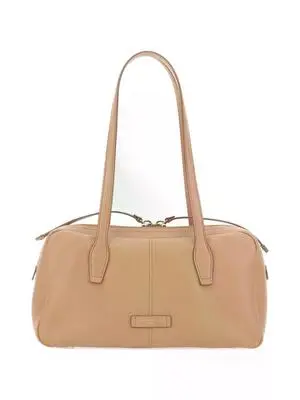 GIANNI CHIARINI Aryna Hammered Shoulder Bag - Neutrals