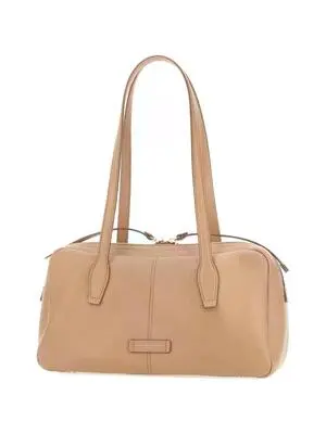GIANNI CHIARINI Aryna Hammered Shoulder Bag - Neutrals