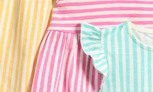 NEXT Pack Of 3 Striped Cotton Rompers - Pink Multi