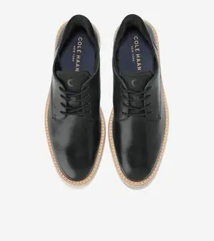 Cole Haan Mansfield Grand Plain Toe Oxfords - Black-dark Latte-angora
