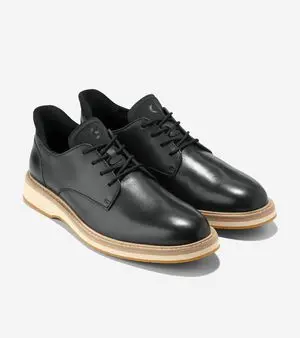 Cole Haan Mansfield Grand Plain Toe Oxfords - Black-dark Latte-angora
