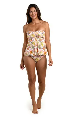 La Blanca Palm Halter Tankini Top